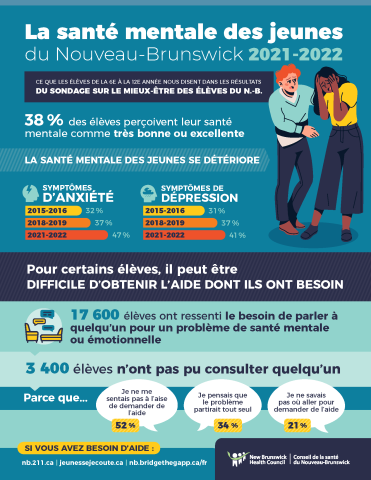 Résumé graphique - La santé mentale des jeunes du Nouveau-Brunswick ...